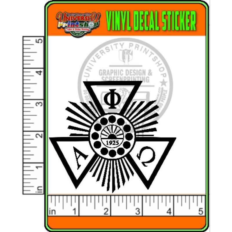 Alpha Phi Omega Decal Car Sticker Vinyl | Shopee Philippines