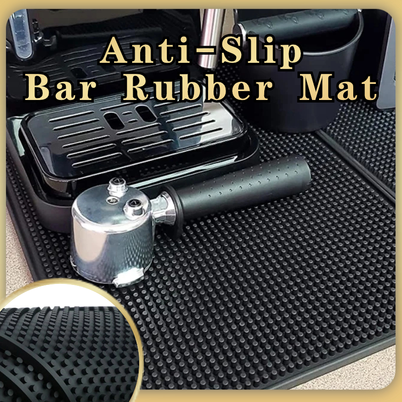 Drink Rail Pad Anti Slip Rubber Mat Bar Counter Table Placemat Cocktail ...
