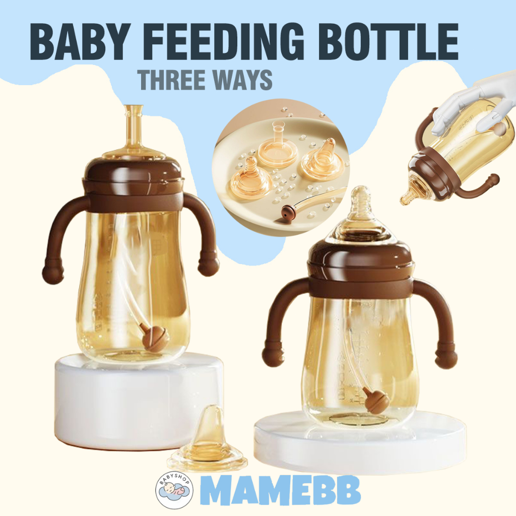 Baby Feeding Bottle same style 180ml/300ml Wide Neck Anti-Colic BPA Free 3in1 | Shopee Philippines