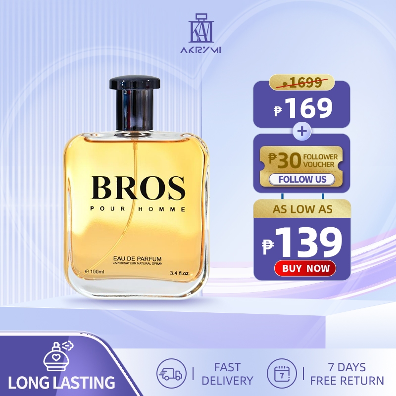 AKRYMI Bros Pour Homme 100ml Perfume for Men Cologne Perfumes Scented ...