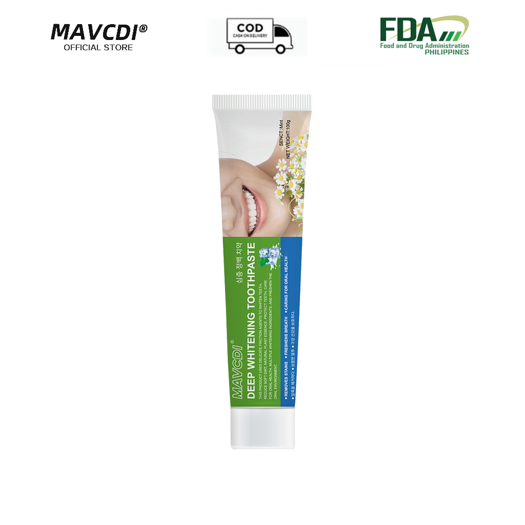 MAVCDI Whitening Toothpaste removes tooth stains, tobacco stains ...