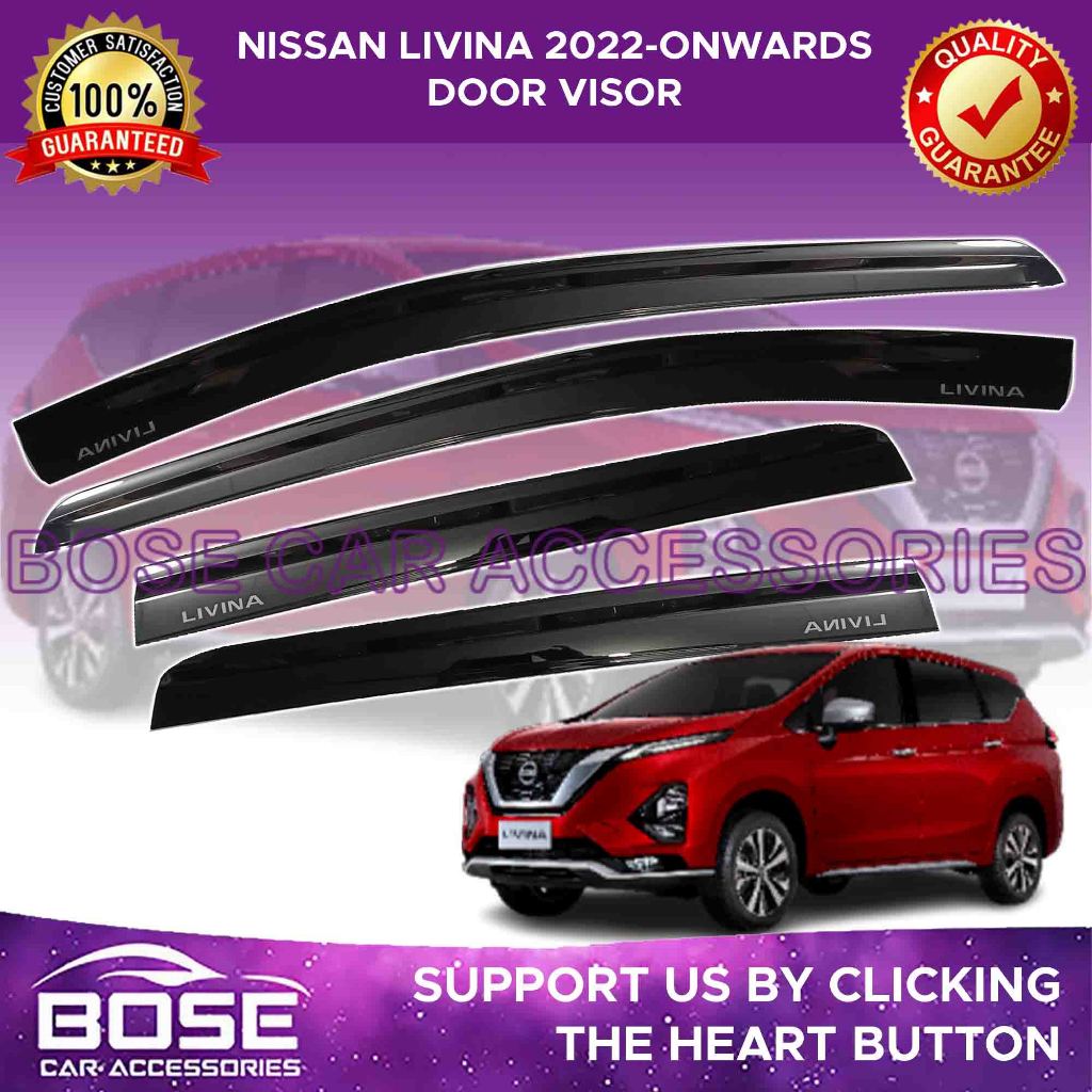 Rain Gutter Rain Visor Nissan Livina 2022 Onwards Model Deflector ...