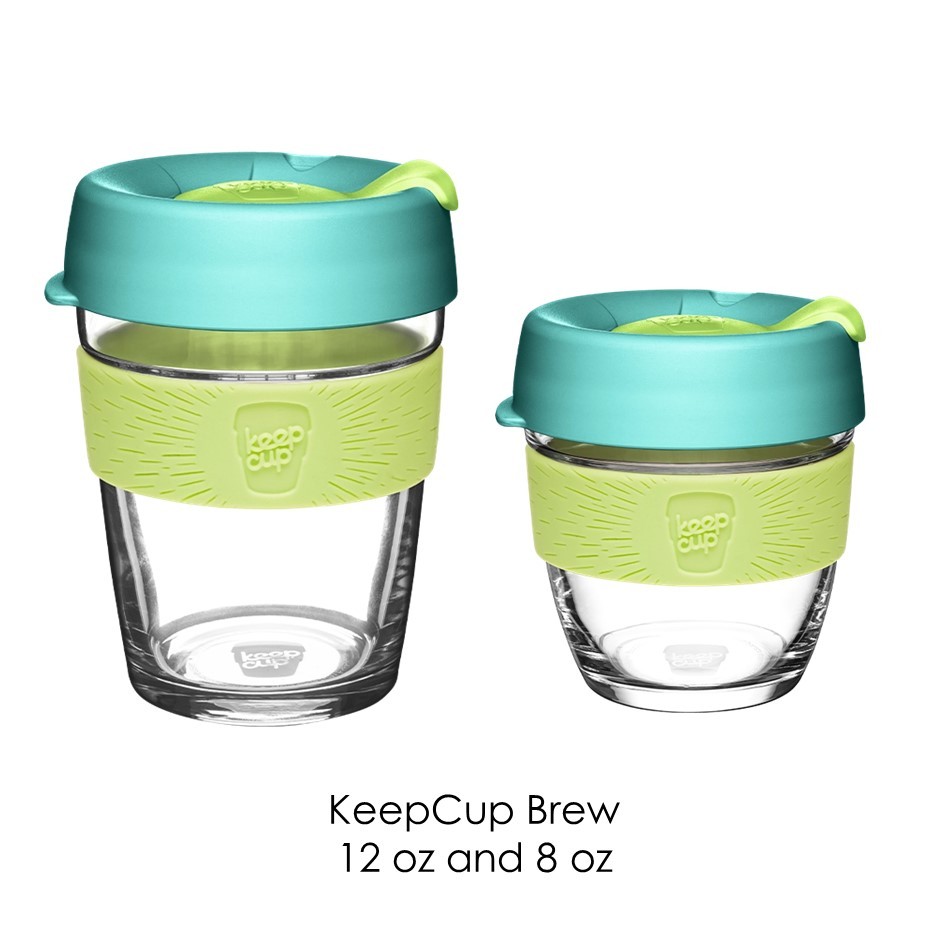 KeepCup Brew Matcha Green Reusable Tempered Glass Coffee Tea Drinks Cup ...
