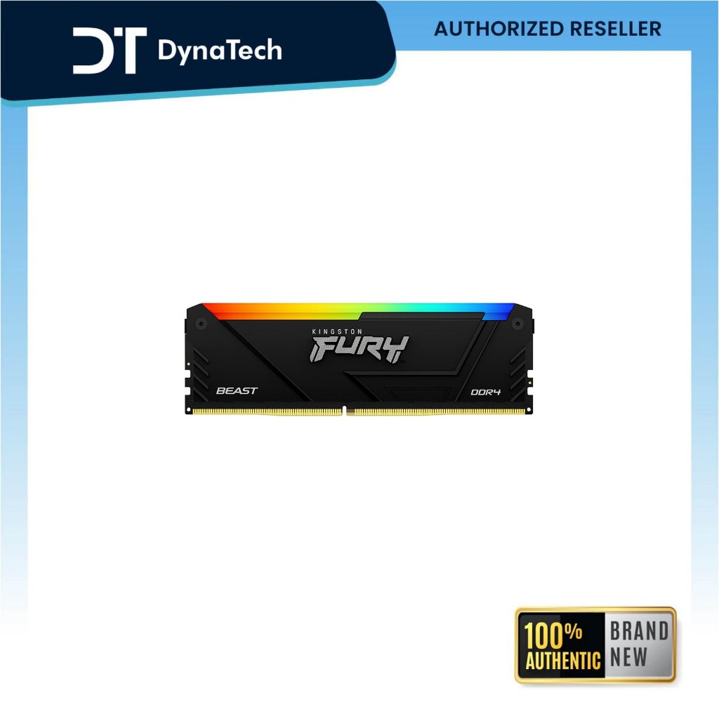 Kingston Fury Beast RGB 8GB DDR4 3200MHz CL16 Desktop Memory KF432C16BB2A/8 | Shopee Philippines