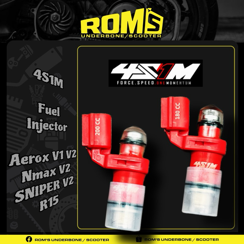 4s1m Fuel injector Aerox V1 V2 Nmax V2 | Shopee Philippines