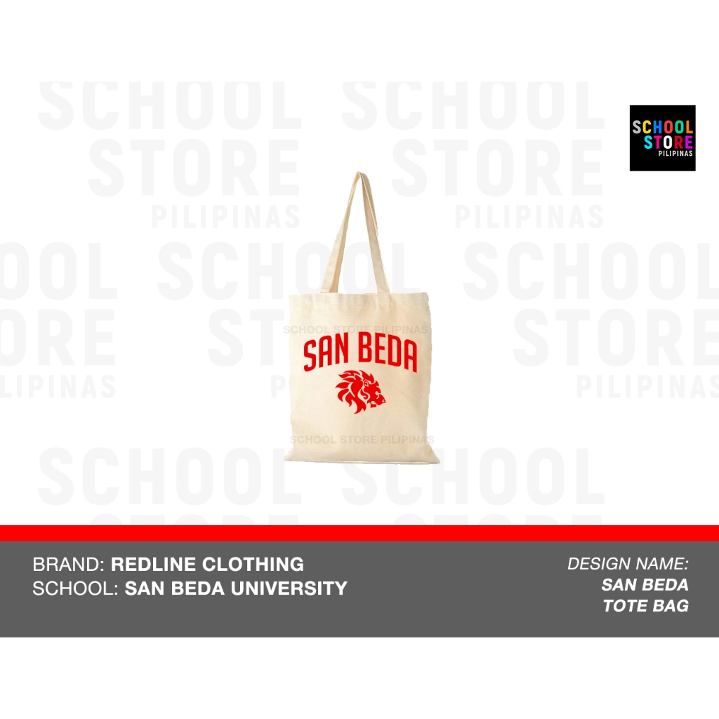 SAN BEDA TOTE BAG - San Beda University KATSA BAG - SBU Canvas | Shopee ...