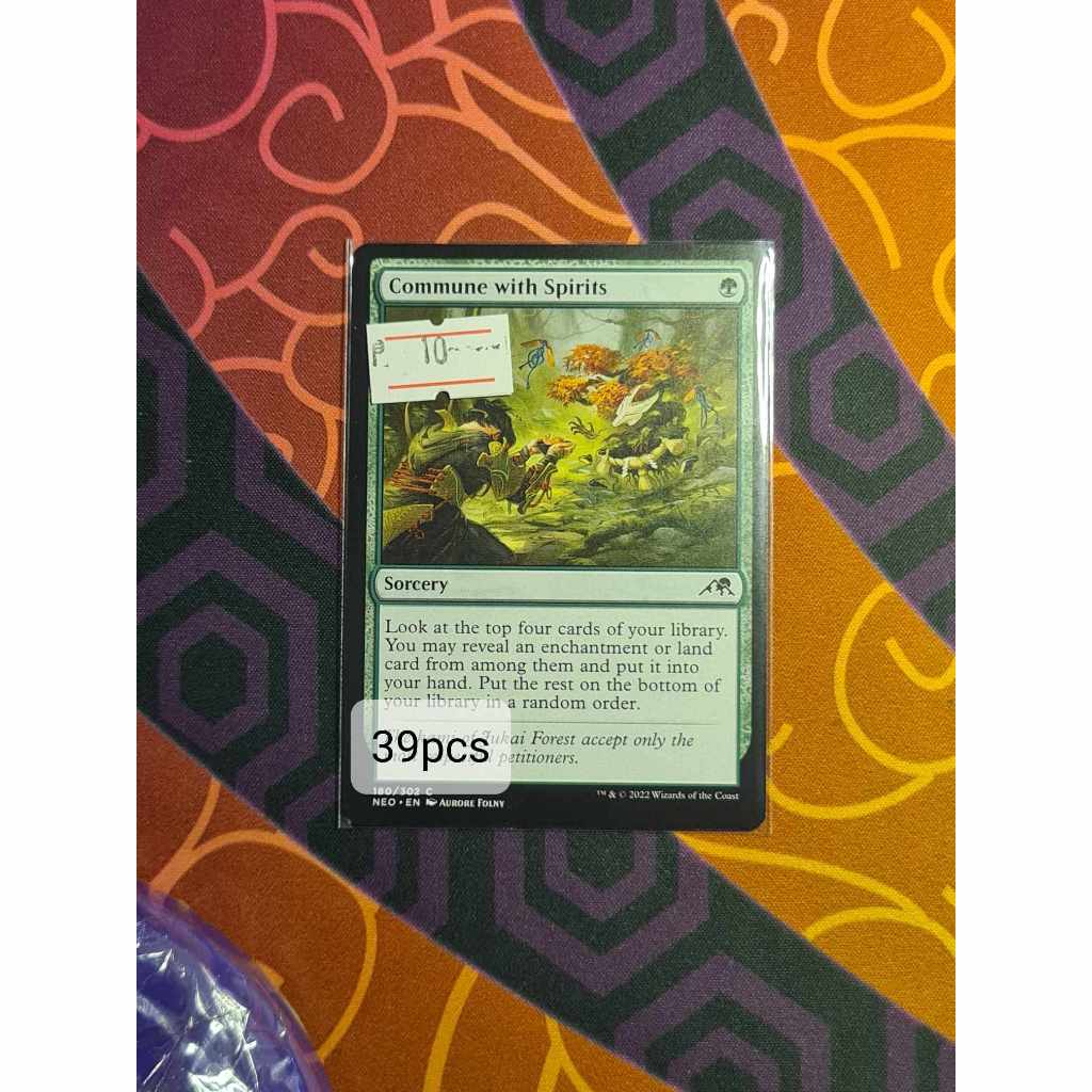 Commune with Spirits NEO MTG MAGIC THE GATHERING CARDS FOIL !! | Shopee ...