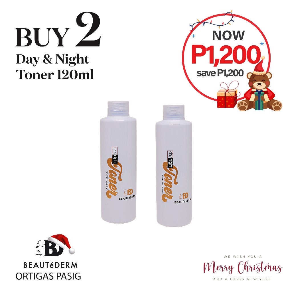 BUY 2 Beautederm Day and Night Toner 120ml Micro Peeling Effect ...