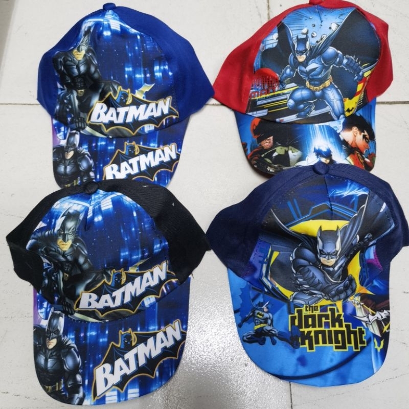 Batman Cartoon Character Caps for Kids Assorted Design | Shopee Philippines
