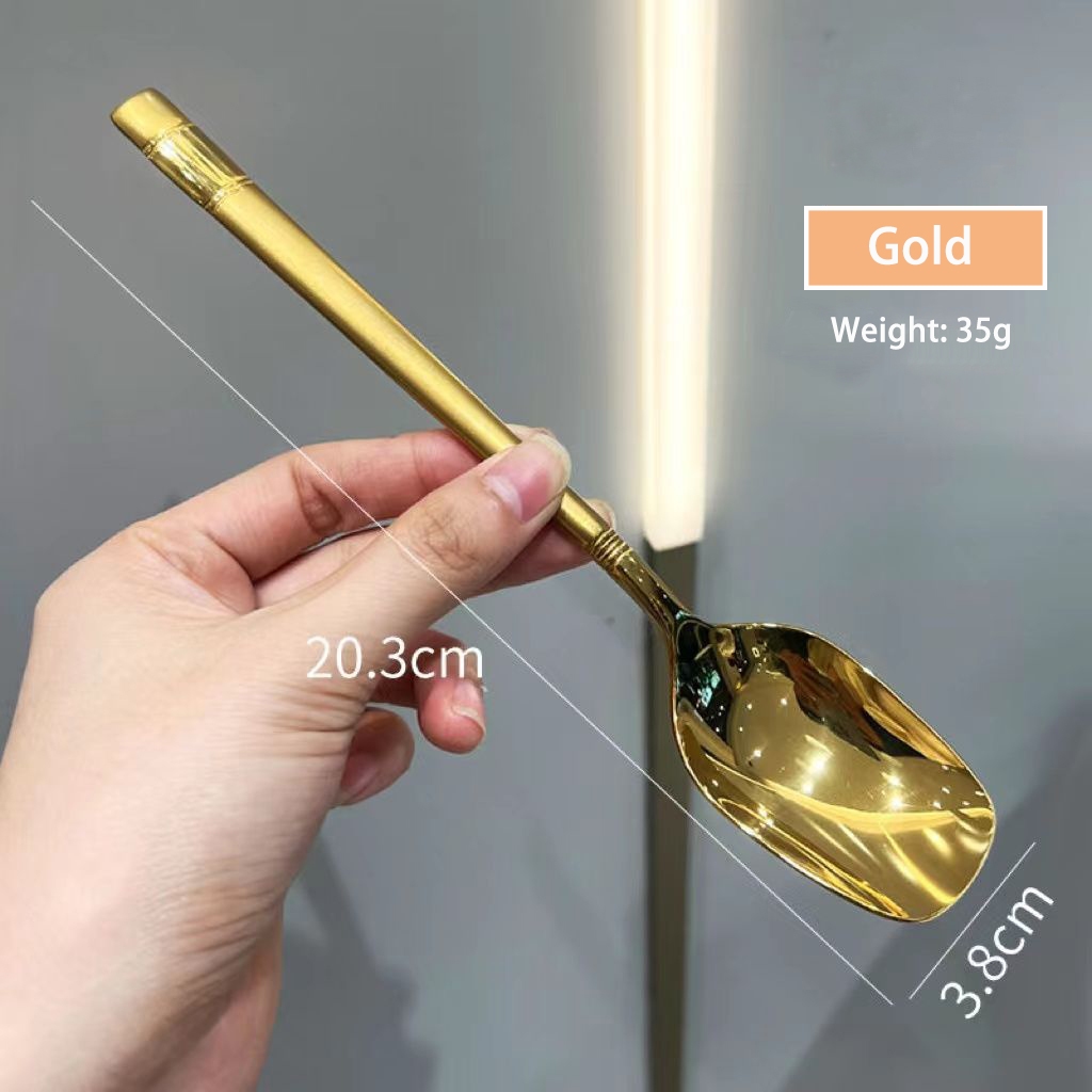 INS Style Cutlery Korean Style Flatware Stainless Steel Dining Tea ...