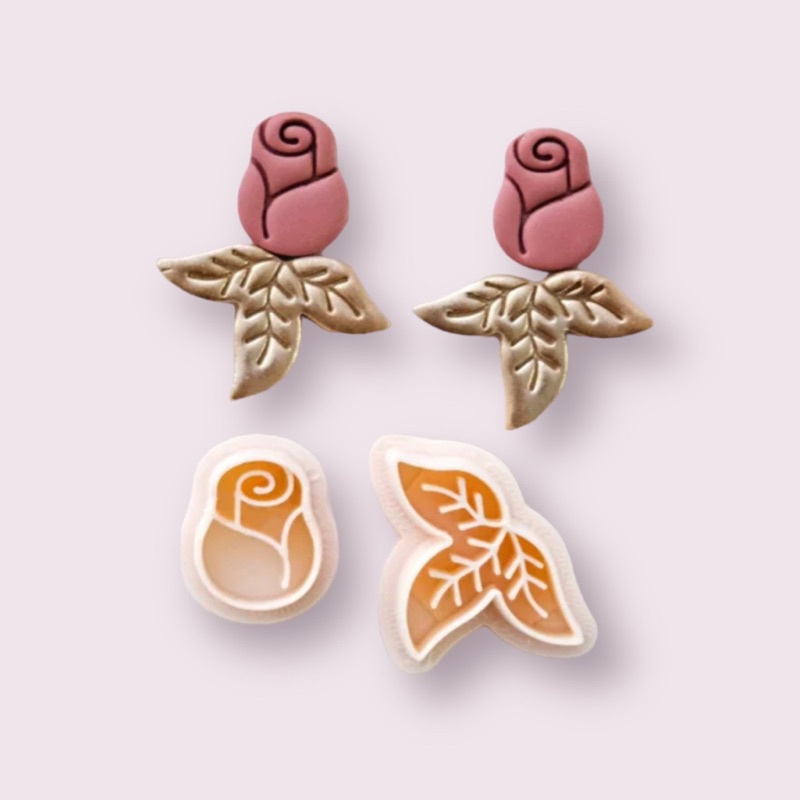 POLYMER CLAY ROSE WITH LEAF CUTTER SET | Shopee Philippines