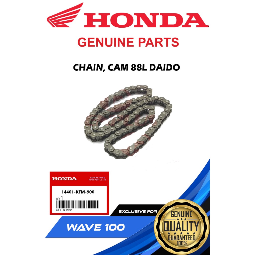 HONDA GENUINE CAM CHAIN, 88L DAIDO FOR WAVE 100 ( 14401-KFM-900 ...