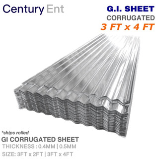 3FT x 4FT | GI CORRUGATED SHEET | Yero • Galvanized Iron Roofing | 0 ...