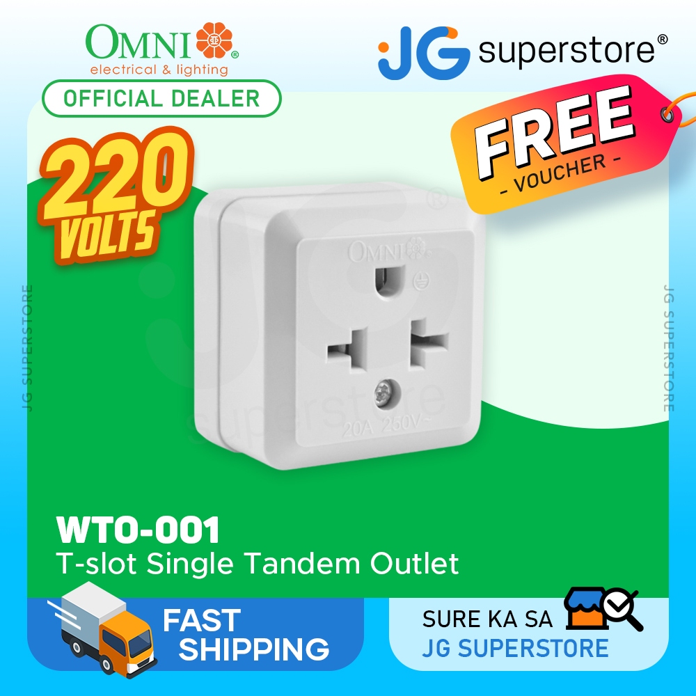 OMNI T-slot Surface Single Tandem Outlet 20A 220V with Ground | WTO-001 ...