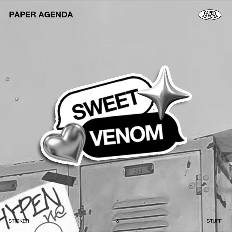 ENHYPEN KPOP Sweet Venom Premium Vinyl Laptop Flask Sticker by Paper ...