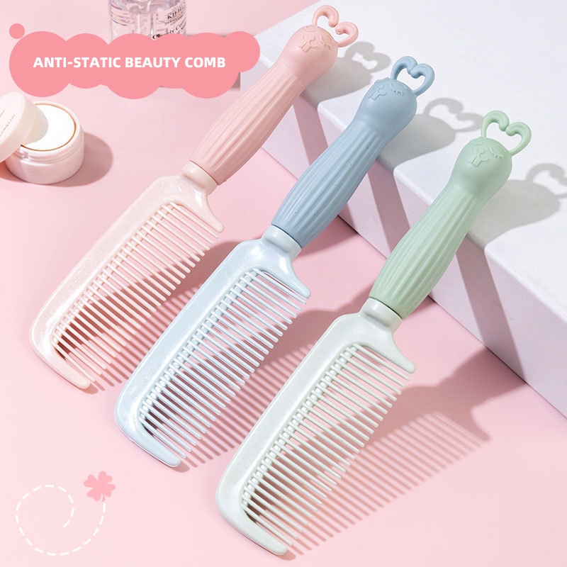 Cute Rabbit Comb Anti-static Plastic Comb for Women Portable Girl's ...