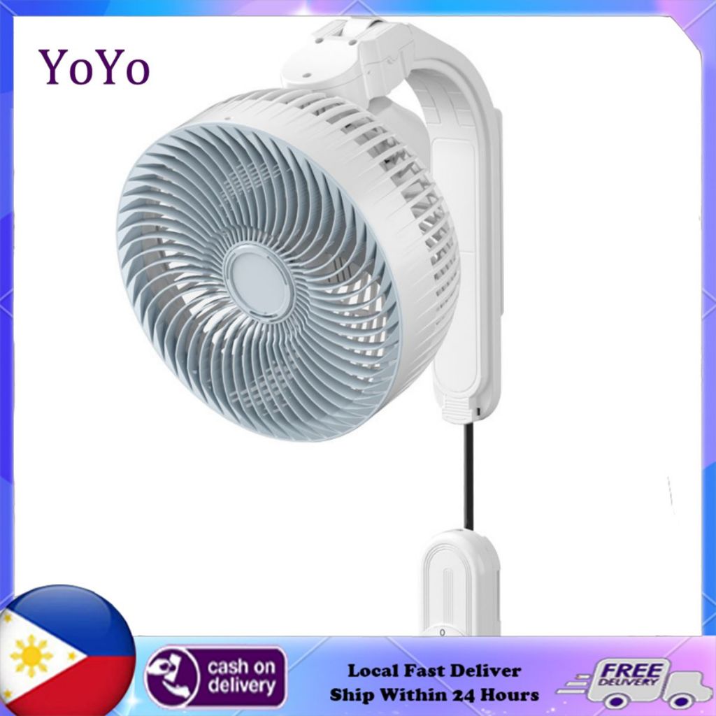 Electric Fan Wall Fan with Remote Control Wall Mounted Ceiling Fan ...