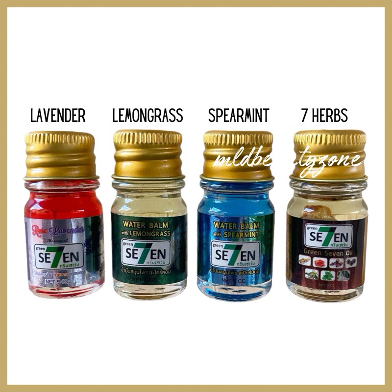Original THAI GREEN SE7EN Water Balm 5cc-Available in 4 Variants (Made ...
