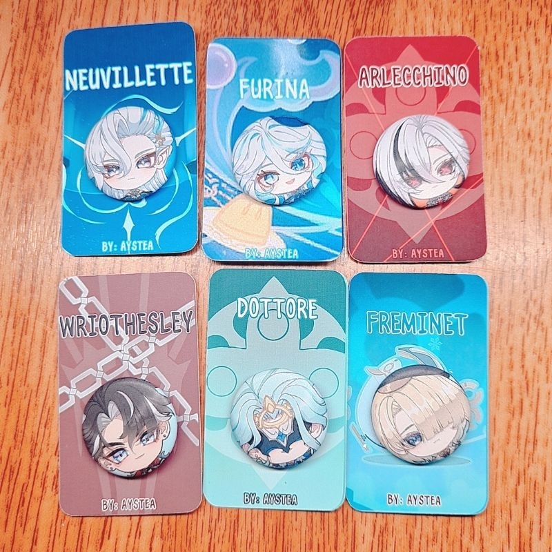 BUTTON PINS (BATCH 2) - GENSHIN IMPACT 25mm | Shopee Philippines