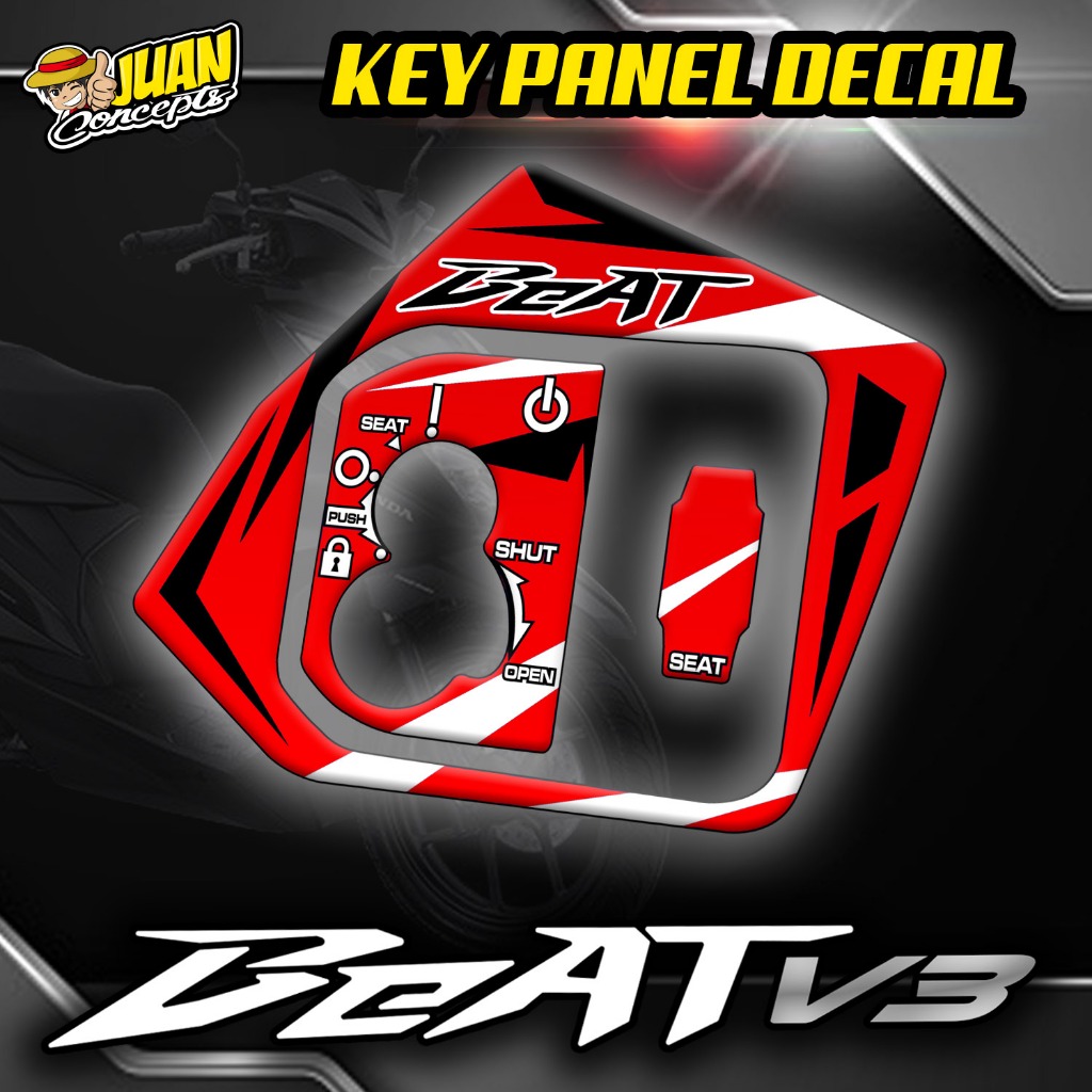 Honda Beat FI V3 Key Panel Protector Decal Sticker | Shopee Philippines