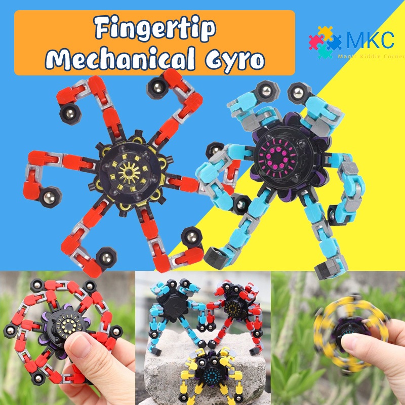 future toy Luminous DIY Transformable Fingertip Gyro, Luminous Rotating ...