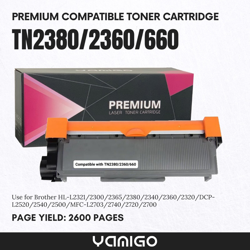 YAMIGO Compatible Toner Cartridge Tn2380 Tn2360 Tn660 For Laserjet ...