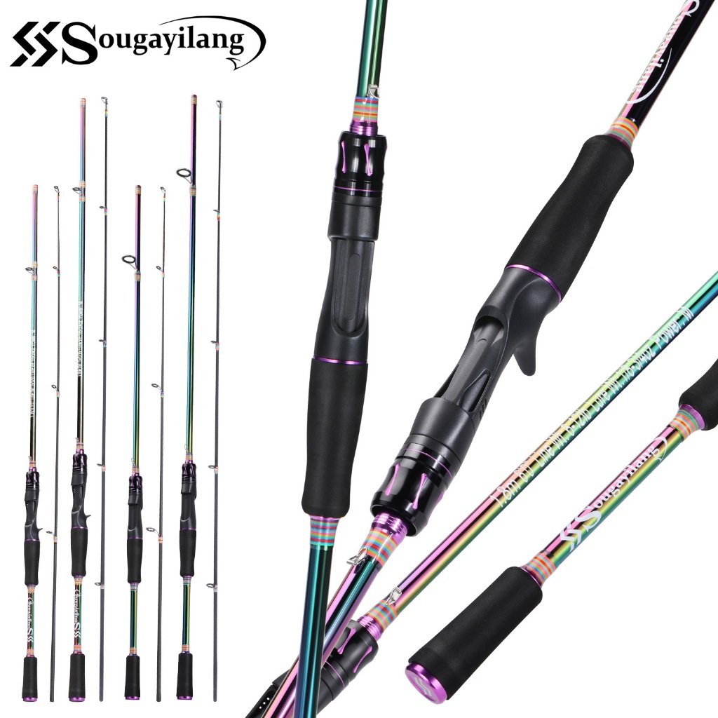 Sougayilang Spinning/Casting Fishing Rod 1.8-2.1m 2 Sections 6-12 Lb Fishing Rod For Outdoor ...