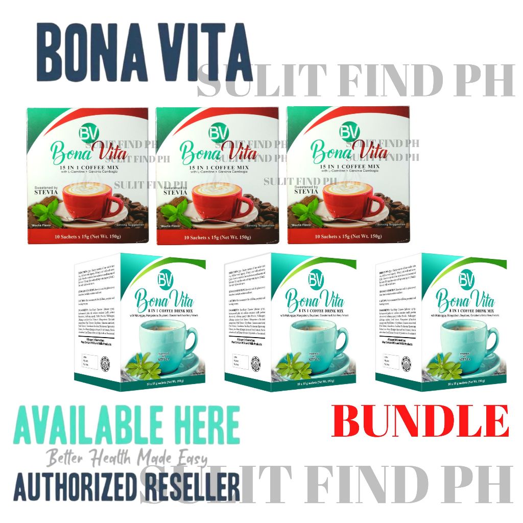 3 Box Bonavita Slim and 3 Box Bonavita Coffee Promo Package | Shopee ...
