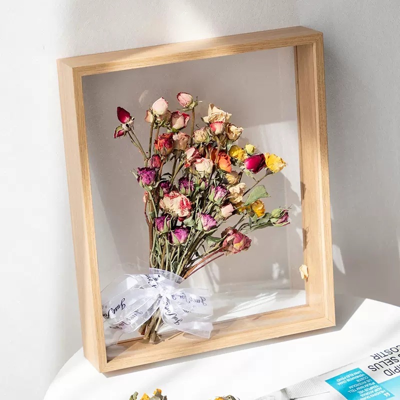 Hollow Frame Photo Frame Jewelry Dehydrated Flower Storage Shadow Box ...