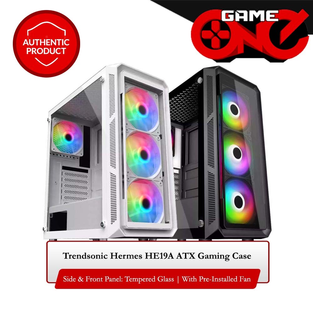 Trendsonic Hermes HE19A ATX Gaming Case | Shopee Philippines