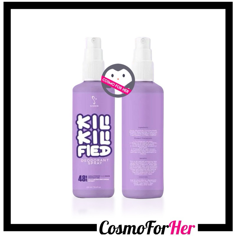 Authentic Saskin Kili Kili Fied Deo Mist 60ml Kilikilified Deodorant ...