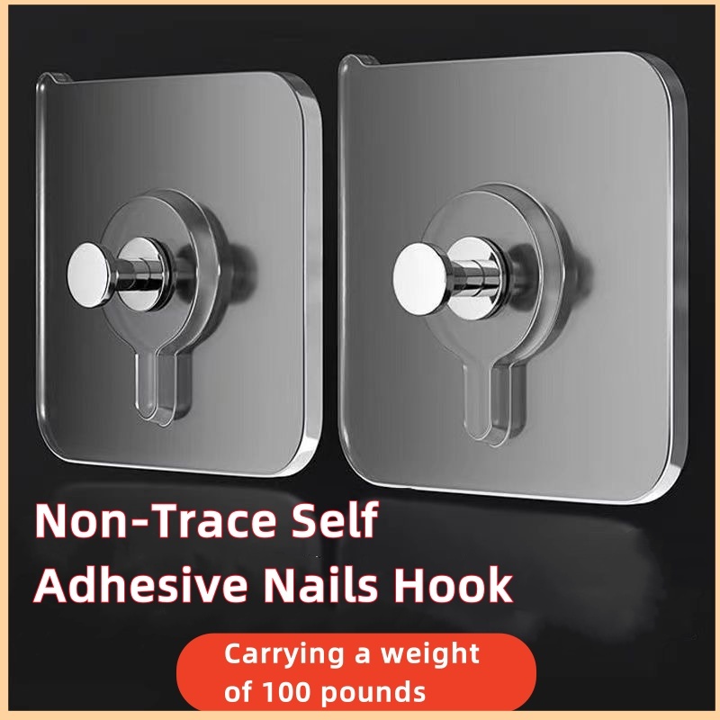 Non-Trace Self Adhesive Nails Hook For Photo Frame Hole Hanging Nail ...