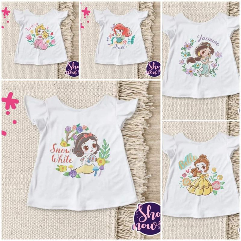 Princess Butterfly Blouses for Kids Girl 1-9yrs old / Printed Tops for ...