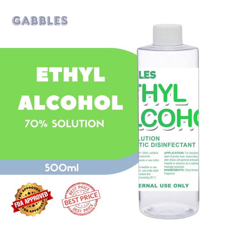Gabbles 70% Ethyl Alcohol 500ml | Shopee Philippines