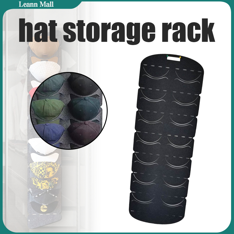Felt Wall Baseball Cap Hanging Rack Door Back Wall Felt Hat Holder ...