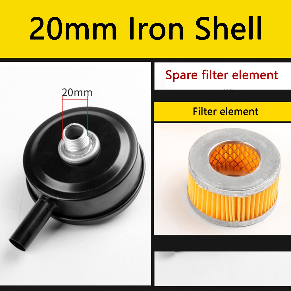 Air Compressor Muffler Noise Reducer Air Compressor Filter Silencer ...