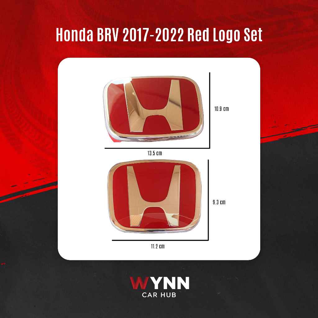 Honda BRV 2017-2022 Red Logo Set | Shopee Philippines