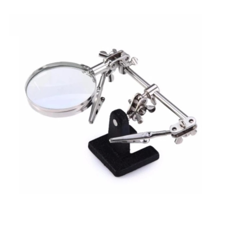 Adjustable Third Hand with Magnifier JM 501 Helping Hand Magnifying ...