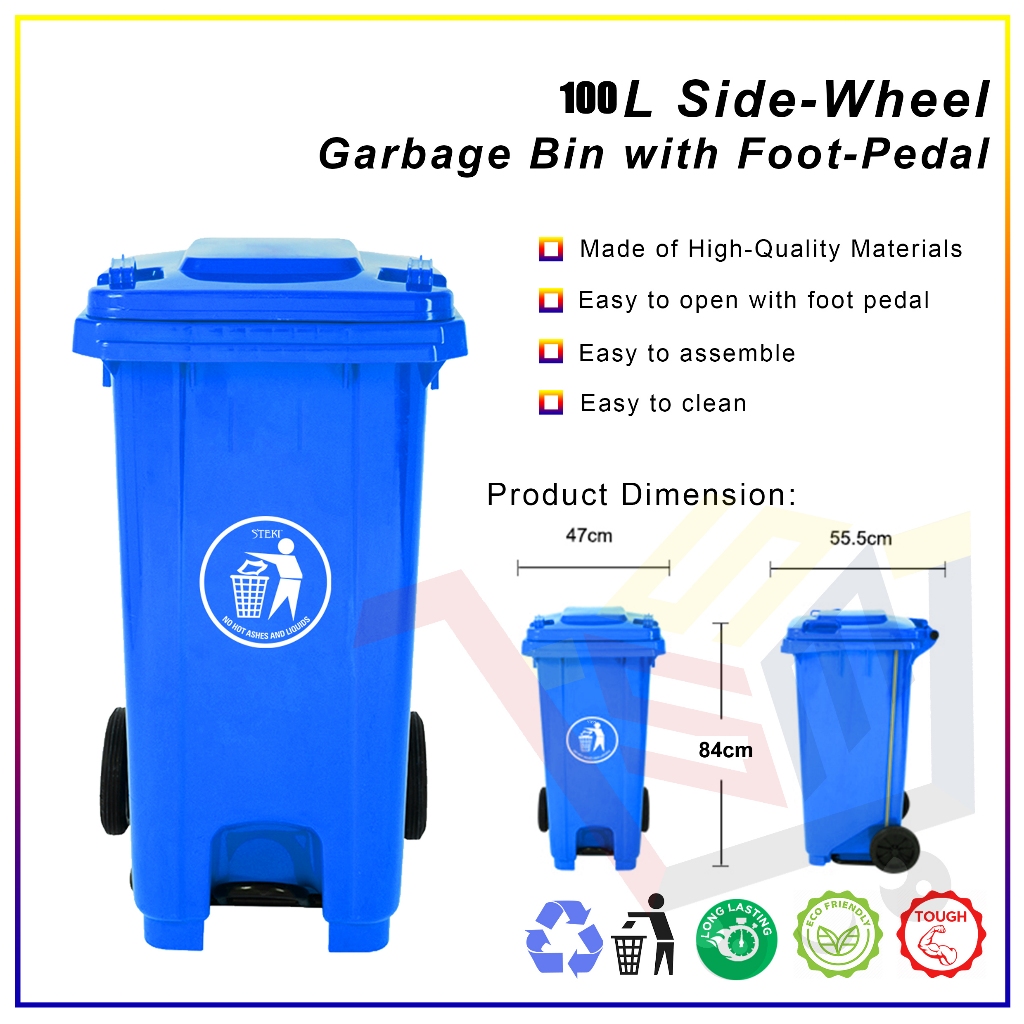 Large -capacity outdoor trash bins Classified sanitation outdoor 100L ...