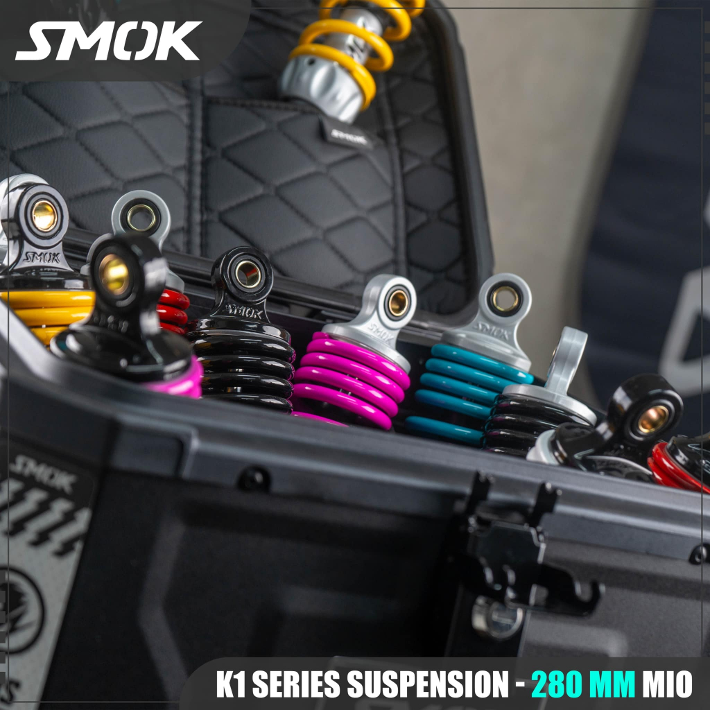 SMOK 280MM K1 SERIES REAR SHOCK FOR MIO I 125 / CLICK / BEAT FI / GENIO ...