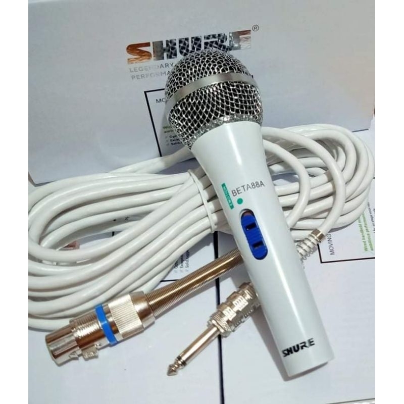 the white high professional dynamic microphone | Shopee Philippines