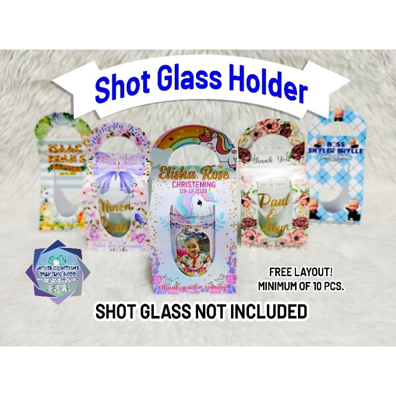 Personalized Shot Glass Holder (1st Set of Designs) | Shopee Philippines