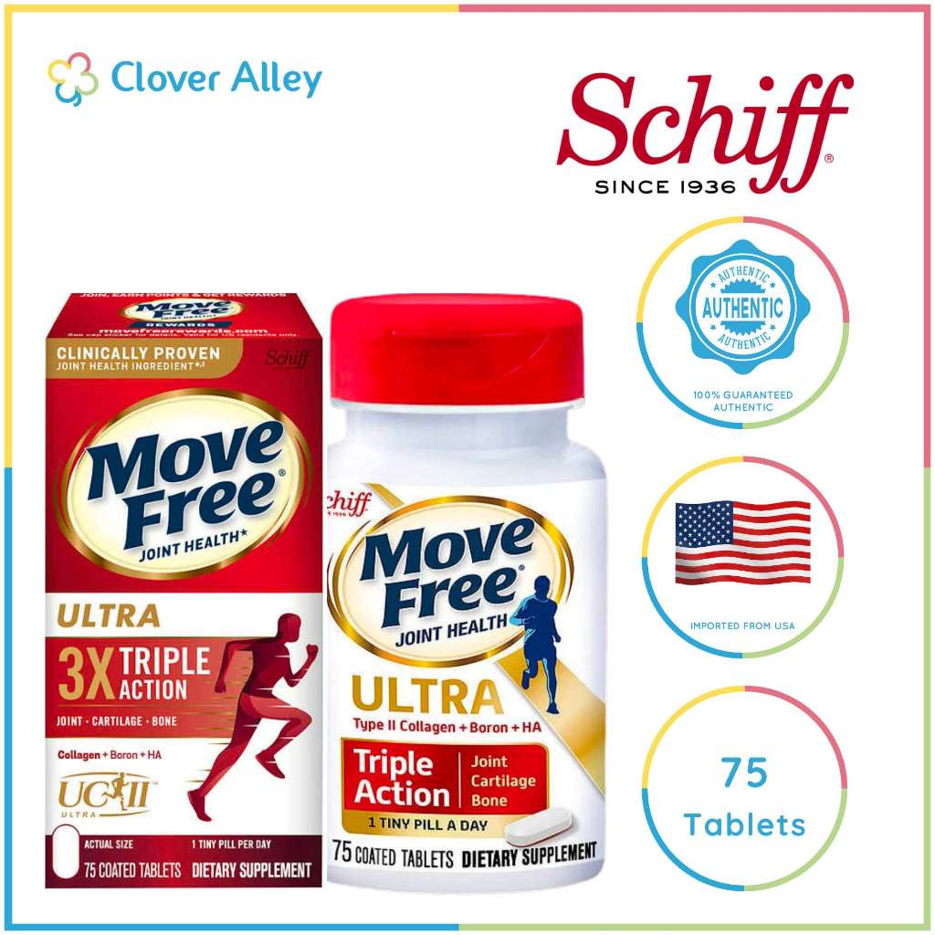 Schiff Move Free Ultra Triple Action, 75 Tablets (04/2025 Expiry ...