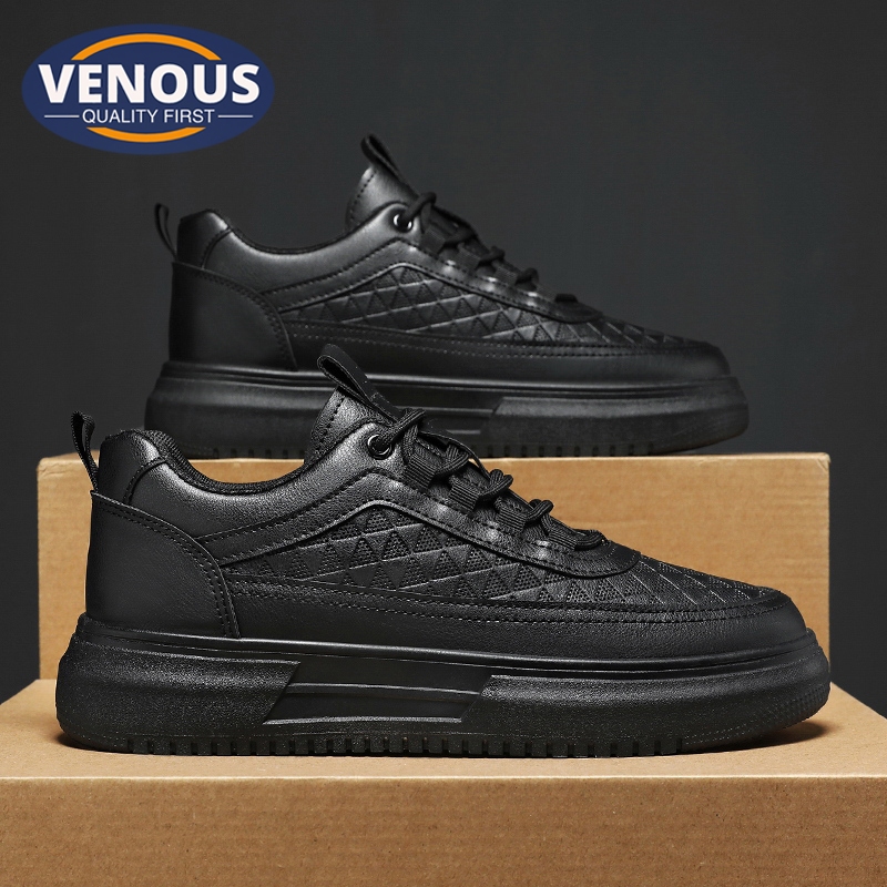 【Venous】2024 New White Shoes for Men Original Low Cut Rubber Men Shoes ...