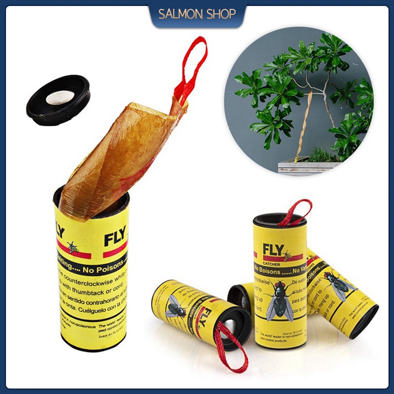 20 Rolls Sticky Fly Paper Fly Trap HangingRibbon Fruit Fly Gnat Trap ...