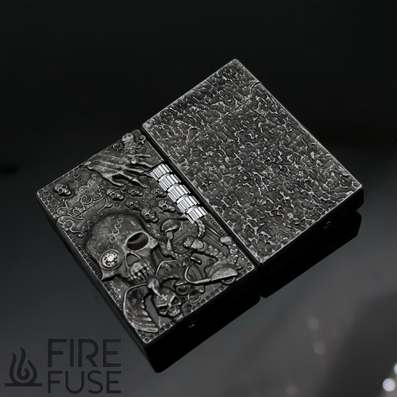 Necromancer Skull Metal Side Ignition Creative Lighter | Shopee Philippines