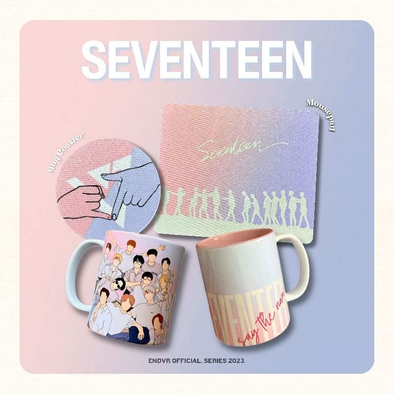 Seventeen Merch Bundle: Mug, Coaster Pad, Mouse Pad | Shopee Philippines
