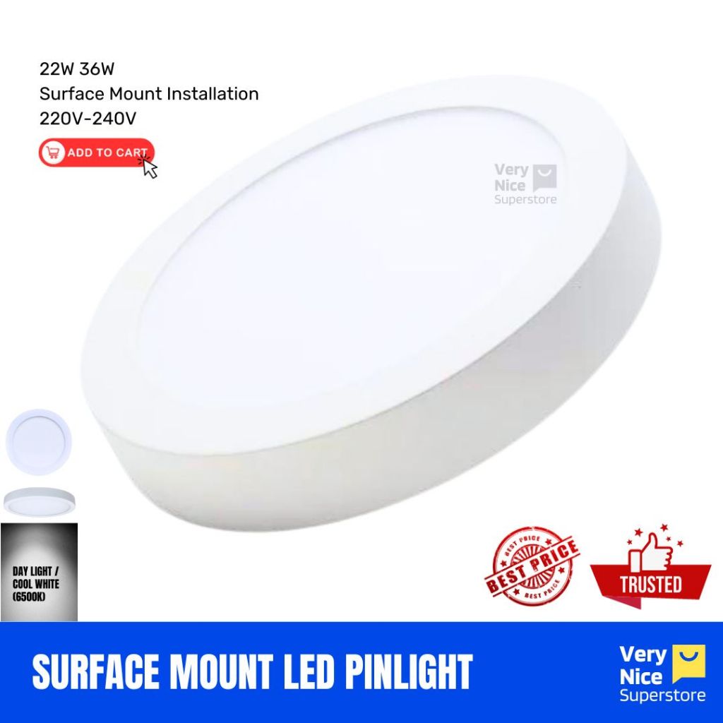 (1PC) PIN LED Pin light 36W 22W Surface Mount Downlight Panel light ...