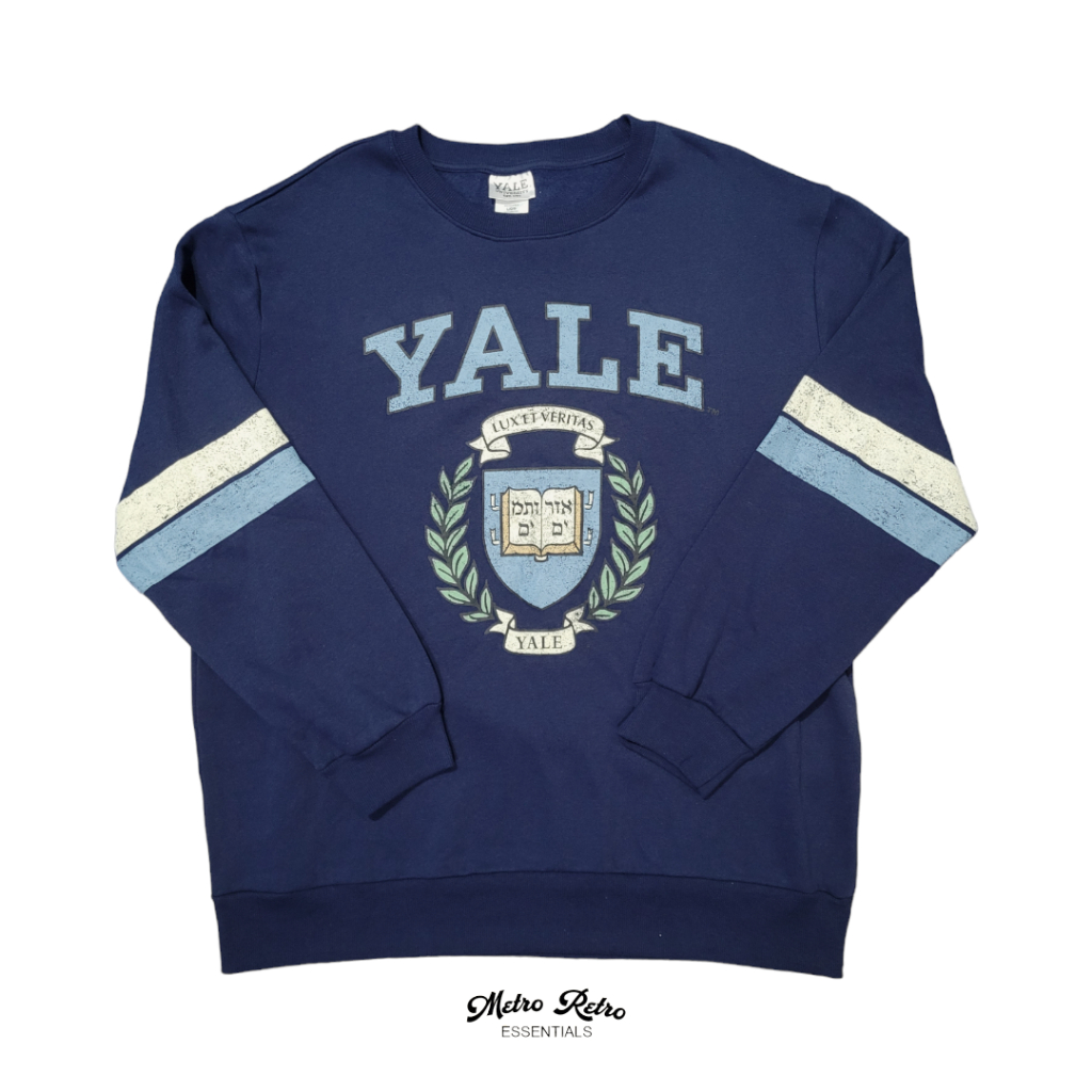 Yale University Sweater (Navy Blue) | Shopee Philippines