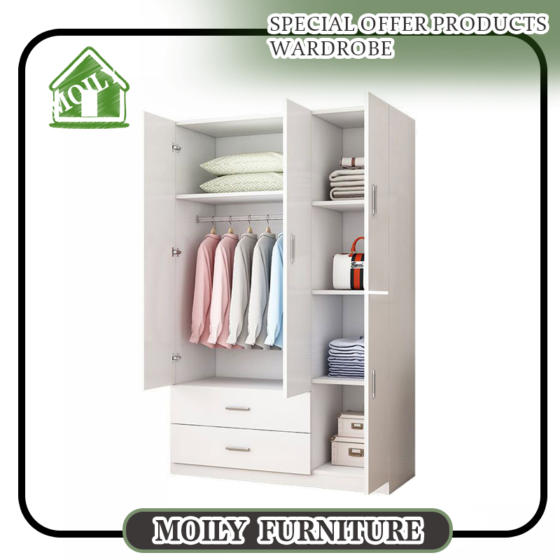 Modern minimalist solid wood combination wardrobe, suitable for family ...